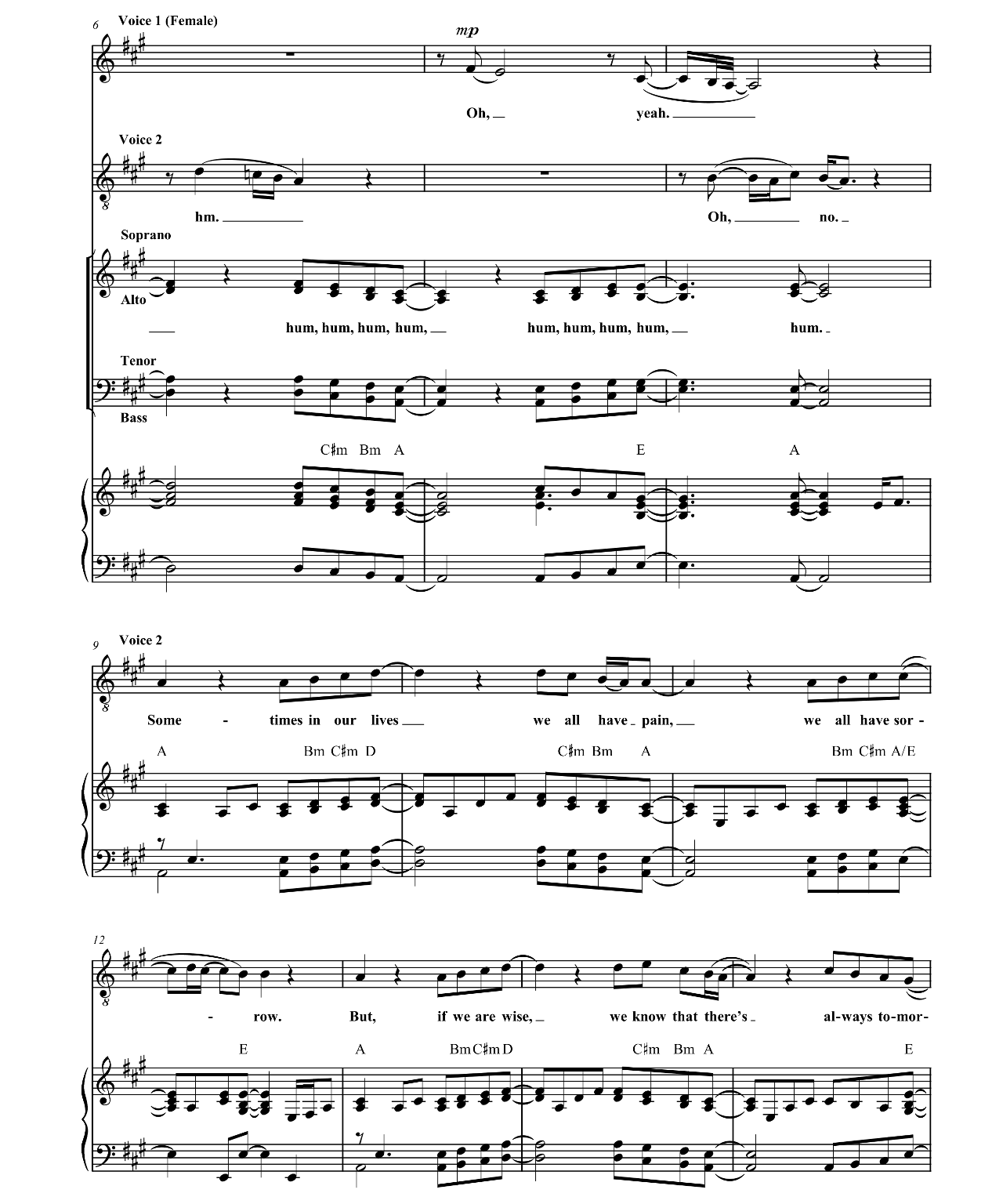 Lean On Me by Bill Withers Sheet Music - Meta-chords