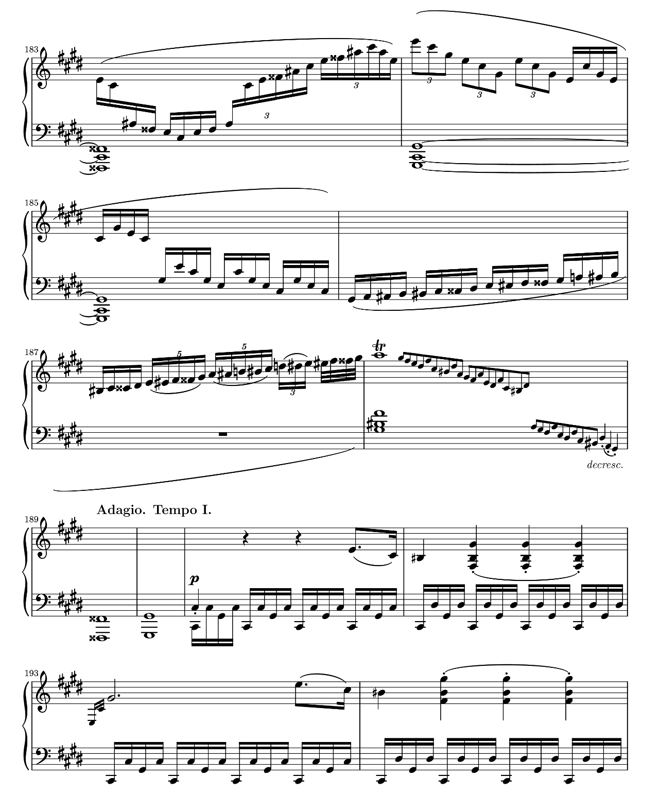 Moonlight Sonata (third Movement) by Beethoven Sheet Music - Meta-chords