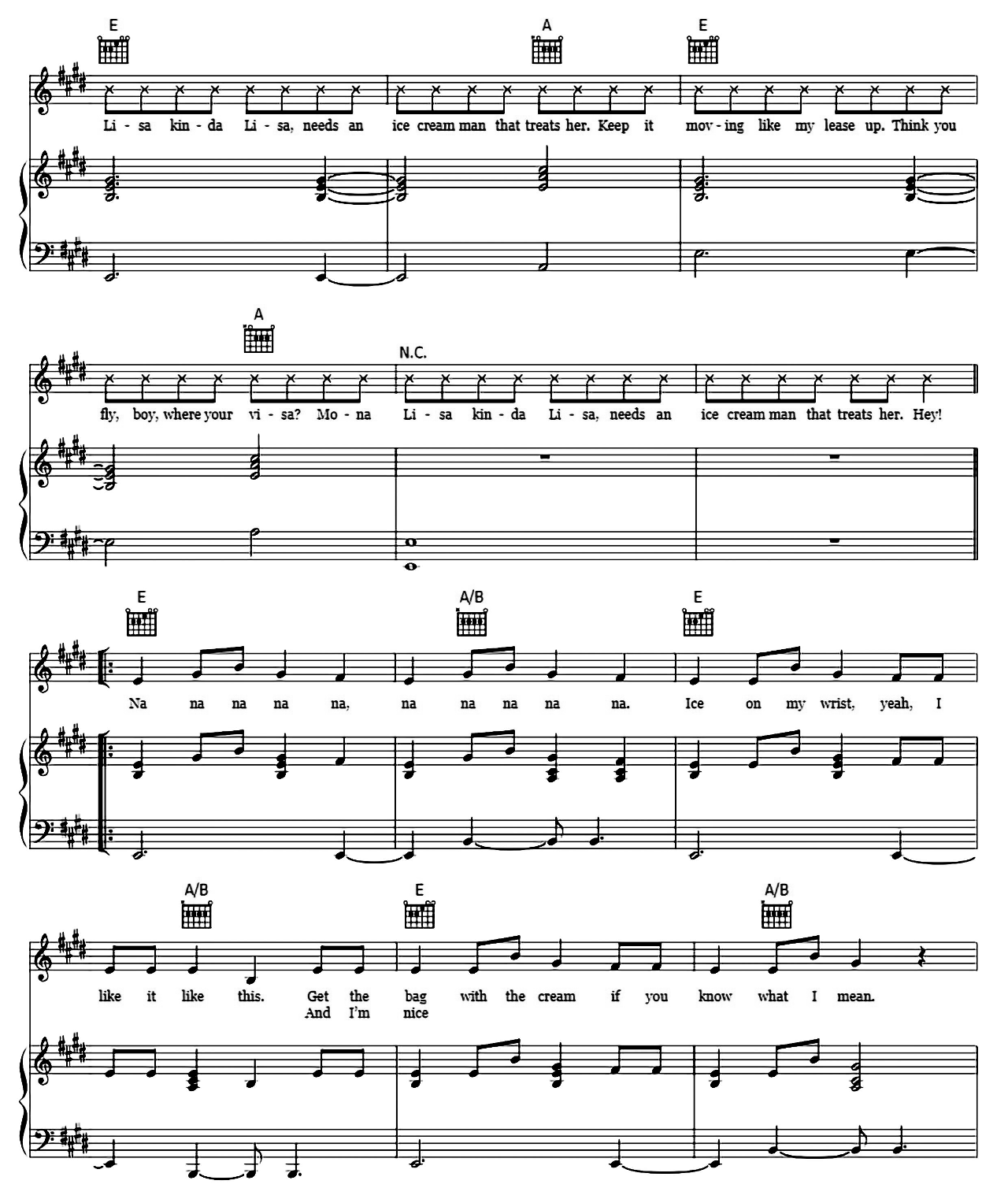 Ice Cream (ft Selena Gomez) by BLACKPINK Sheet Music - Meta-chords