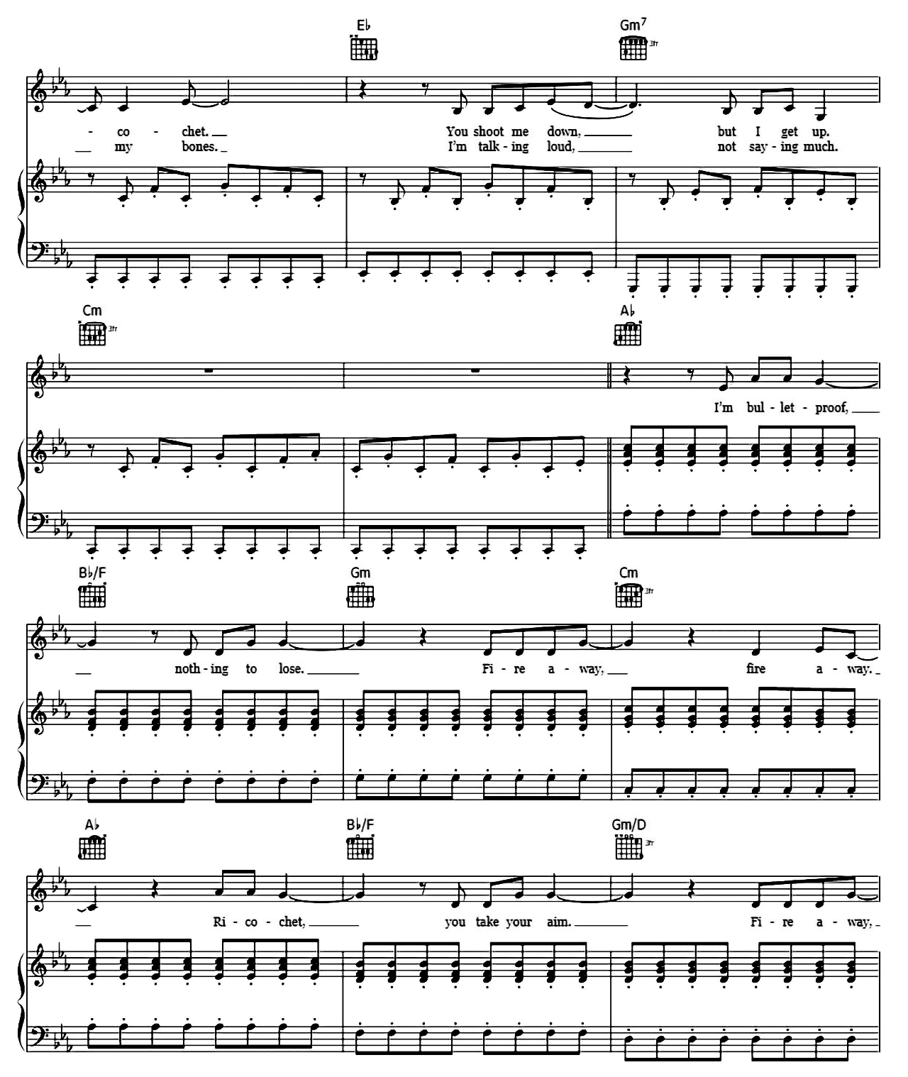 Titanium by David Guetta Sheet Music - Meta-chords