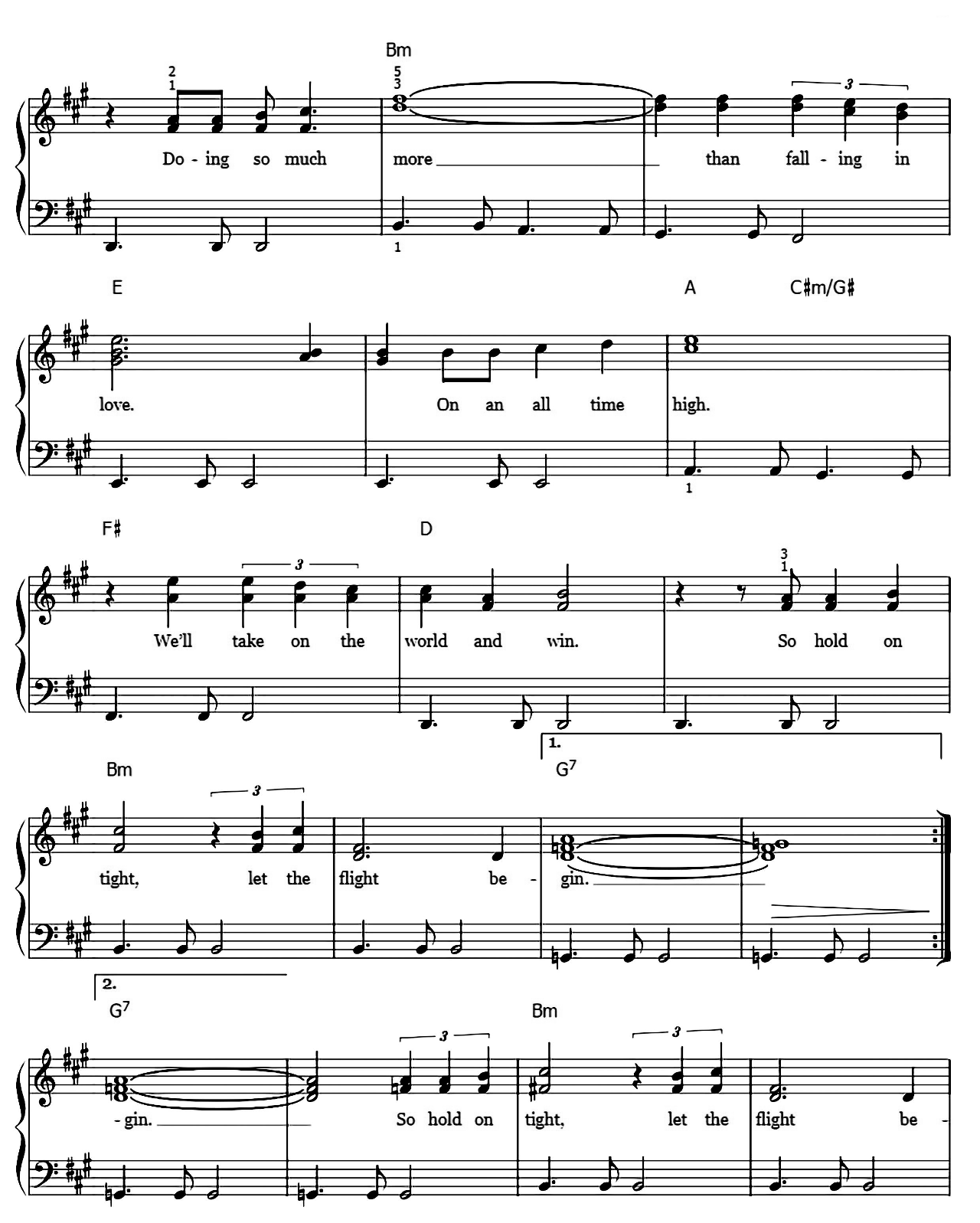 All Time High (from James Bond Octopussy) by Rita Coolidge Sheet Music ...