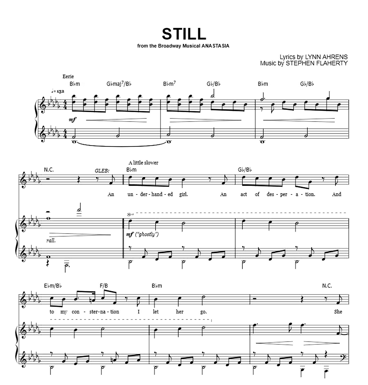 Still by Anastasia Sheet Music - Meta-chords