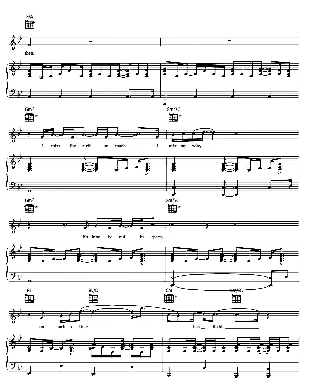 Rocket Man by Elton John Sheet Music - Meta-chords