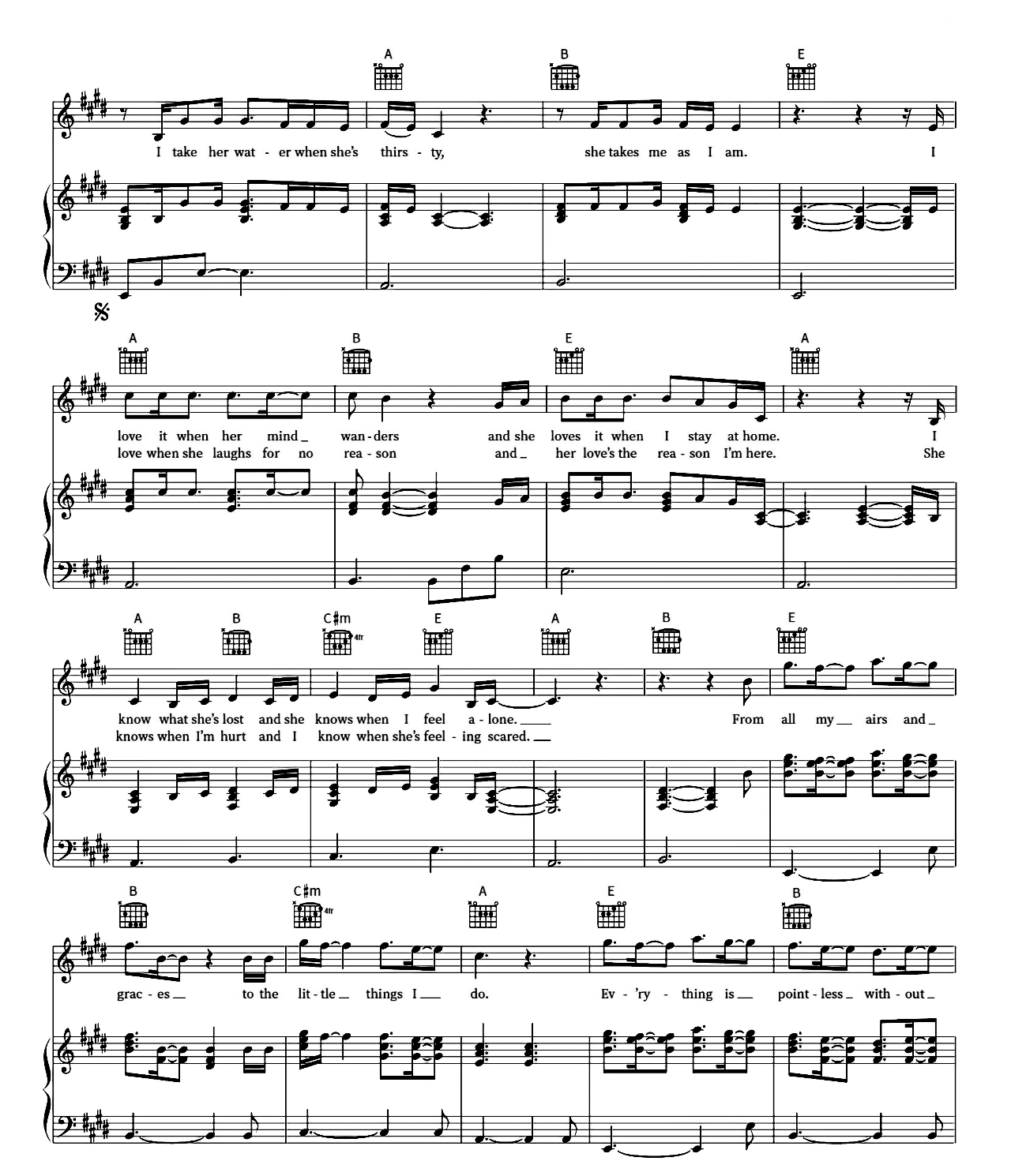 Pointless by Lewis Capaldi Sheet Music - Meta-chords