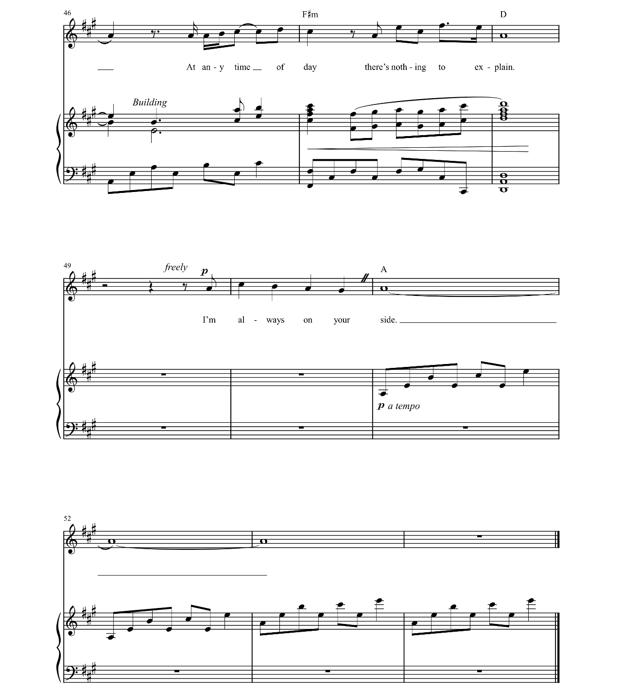 Always by Scott Alan Sheet Music - Meta-chords