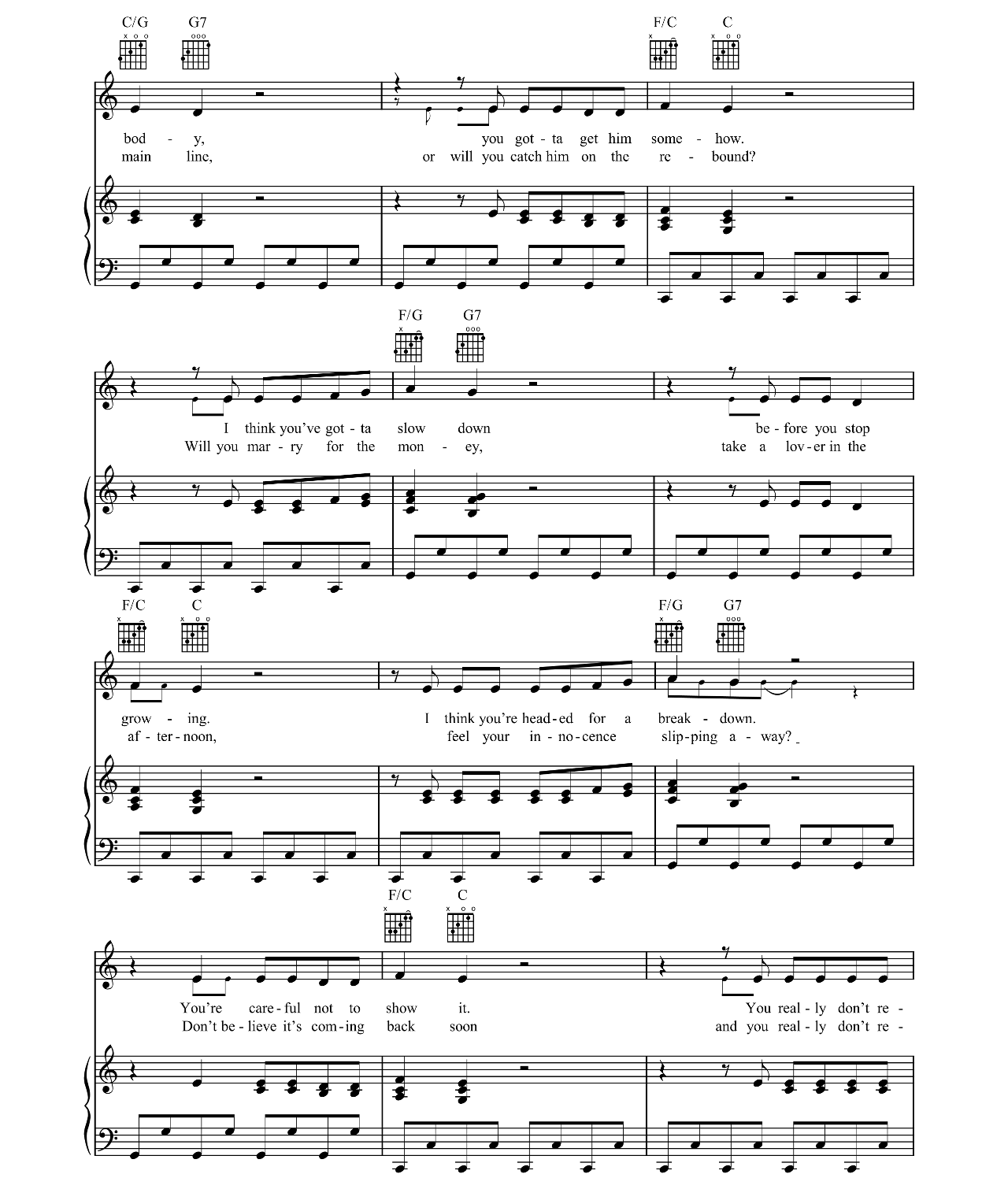 Gloria by Umberto Tozzi Sheet Music - Meta-chords